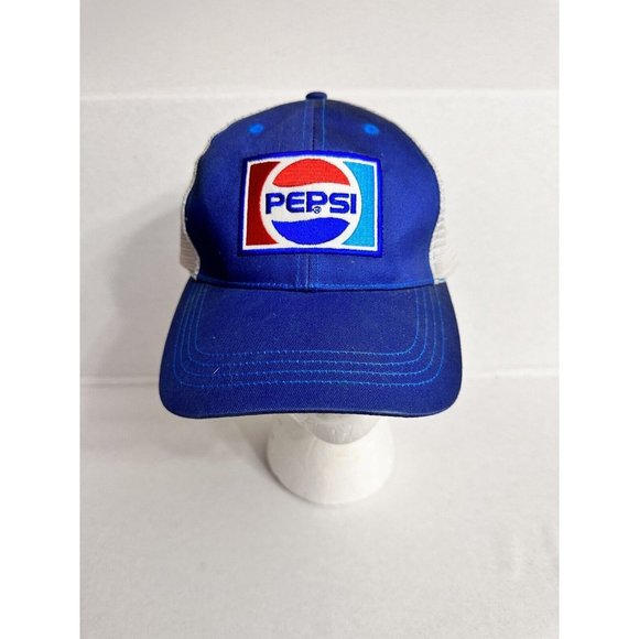 Authentic headwear | Accessories | Pepsi Logo Patch Blue White Mesh ...